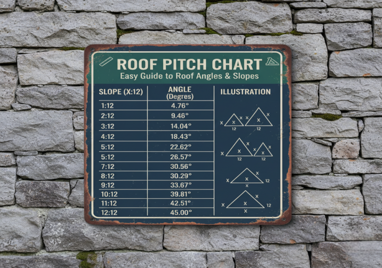 Roof Pitch Chart: Easy Guide to Roof Angles & Slopes